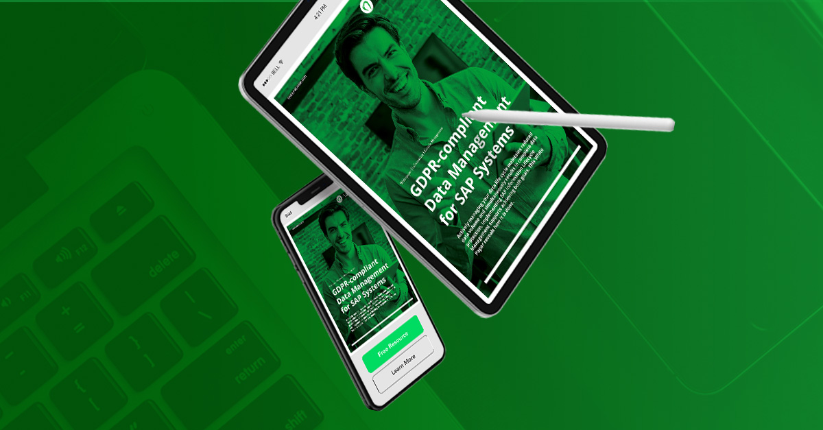 Gdpr Compliant Data Management For Sap Systems